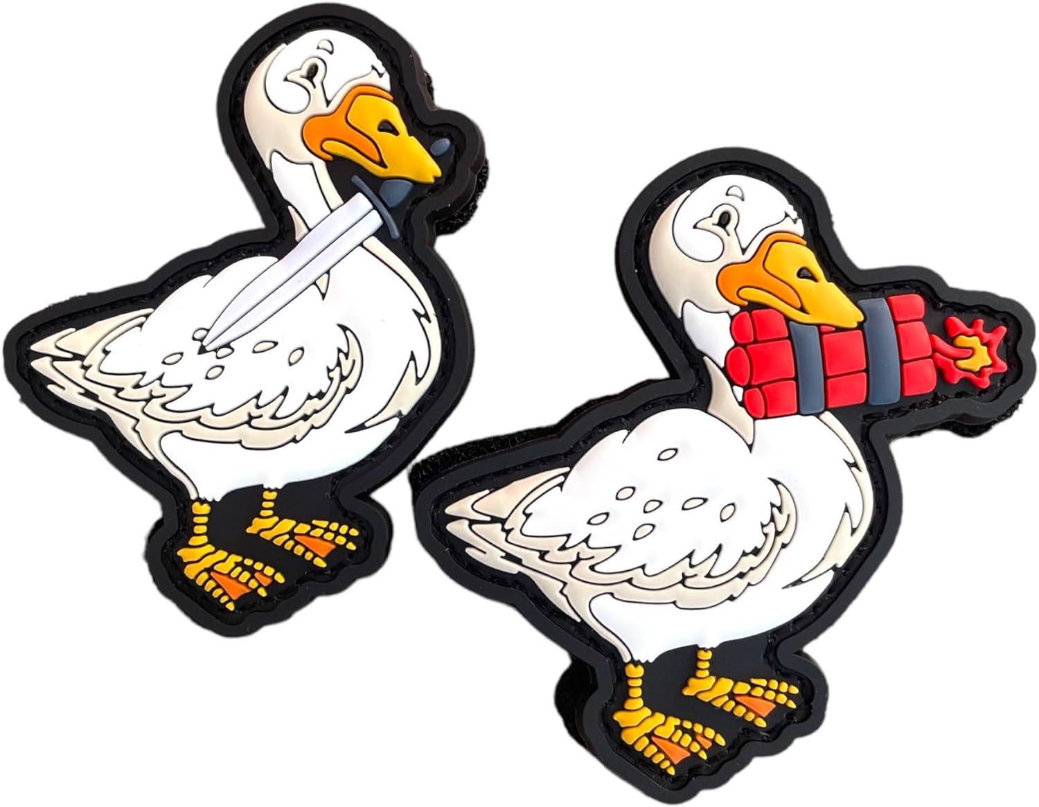 Jestik Two Cute Ducks Funny PVC Morale Patch - Duck Explosives – Jestik ...